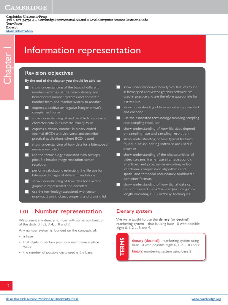 Revision Guide Coursebook | PDF | Data Compression | Binary Coded Decimal