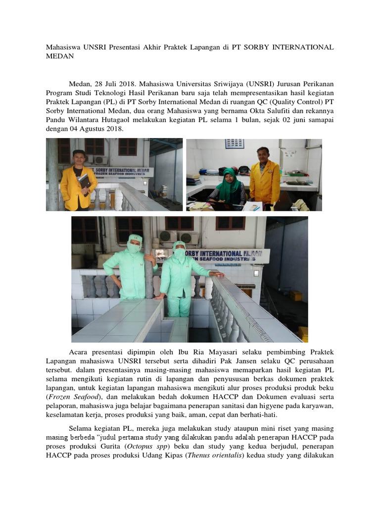 Penerapan HACCP Pada Industri Perikanan | PDF | Sains & Matematika ...