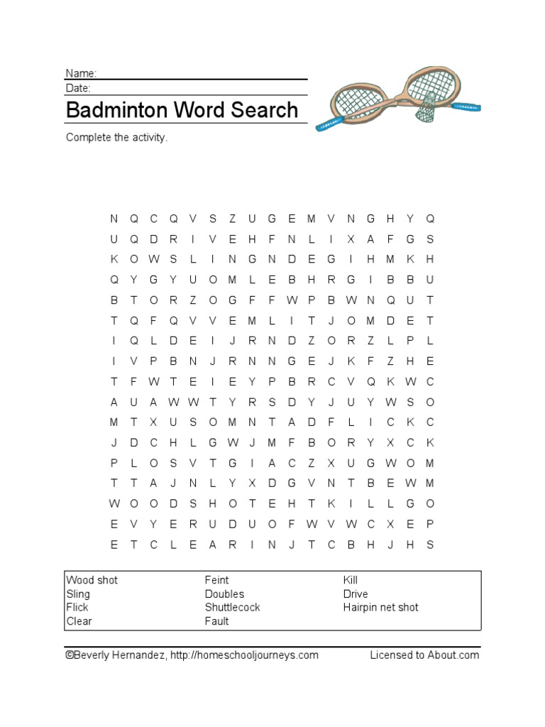 Badmintonword | PDF