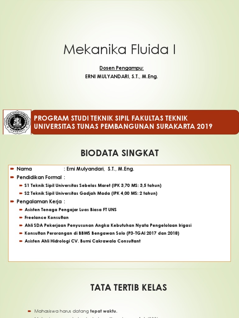 Materi MekFlu Bab 1 & 2 PDF | PDF