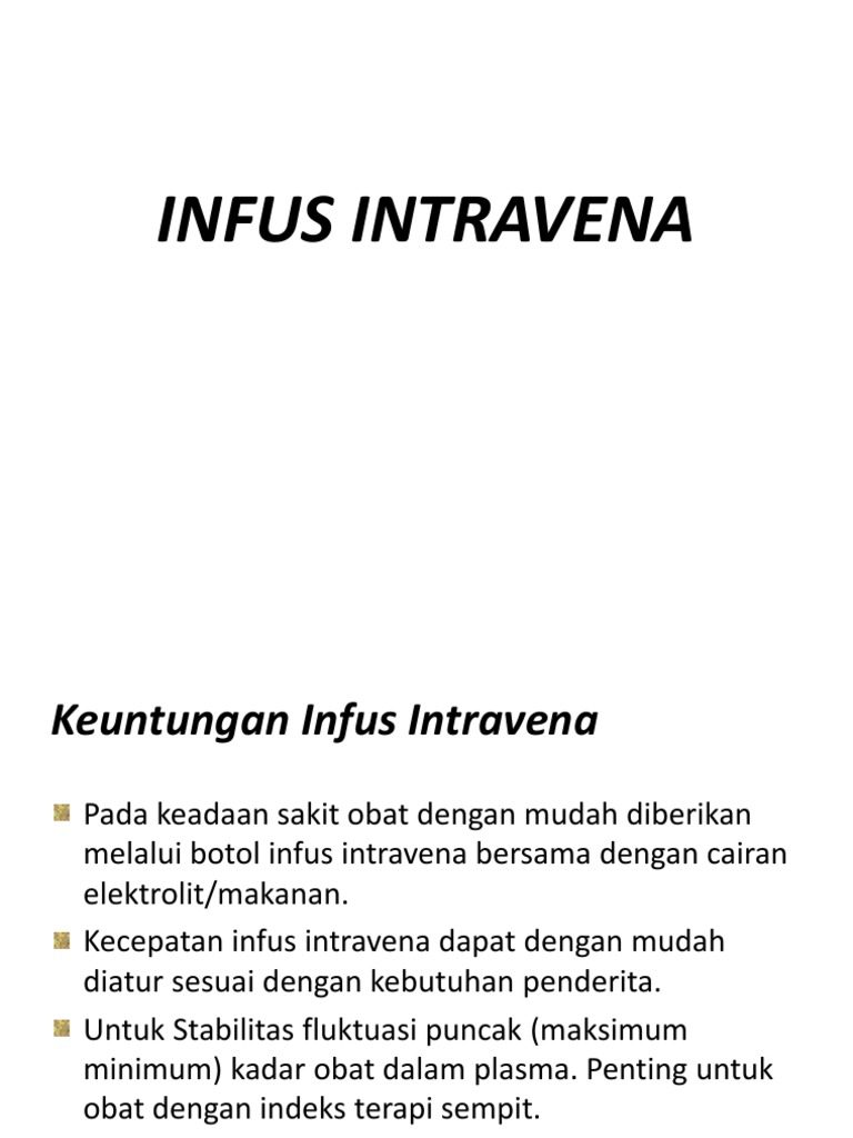 Infus Intravena | PDF