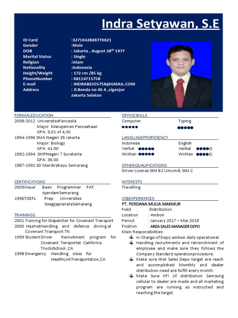CV Indra 2019 | PDF | Business