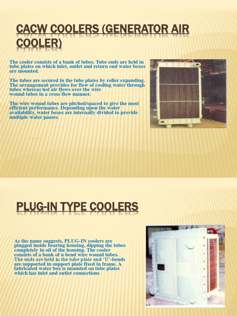 Cacw Coolers (Generator Air Cooler) | PDF