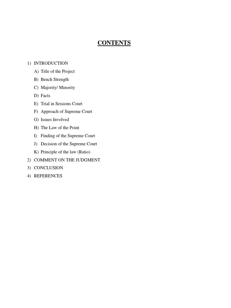 Ipc Case Comment: Basdev v. State of Pepsu | PDF | Intention (Criminal ...