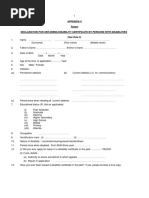 NSFAS Disability Application Form 2025 | PDF | Disability | Visual ...