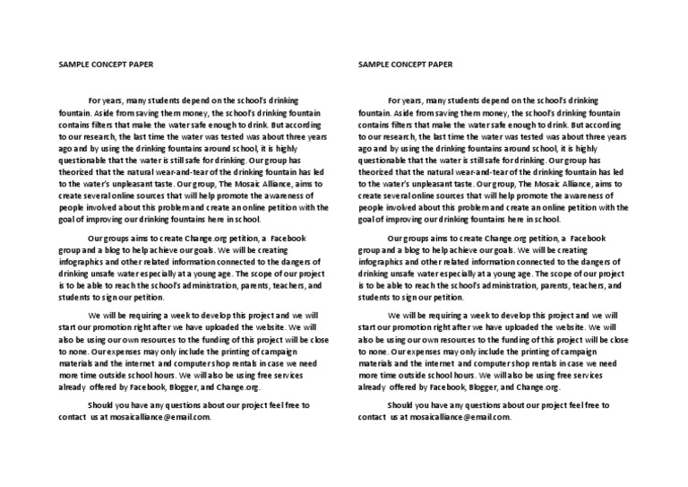 Sample Concept Paper | Internet | World Wide Web | Free 30-day Trial ...