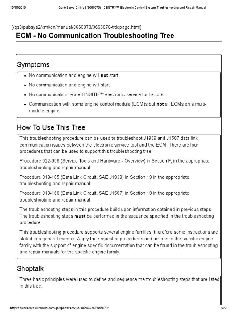 ECM Troubleshooting | PDF | Troubleshooting | Electrical Connector