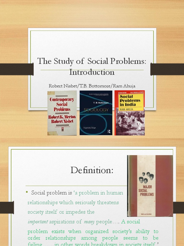 The Study of Social Problems | PDF | Philosophical Theories | Psychology