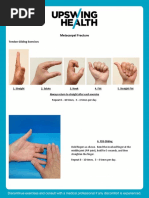 ROM Exercises For Hand and Wrist Patient Handout | PDF | Hand | Thumb