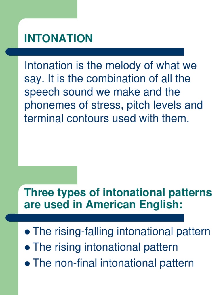 Intonation | PDF | Languages | Language Arts & Discipline