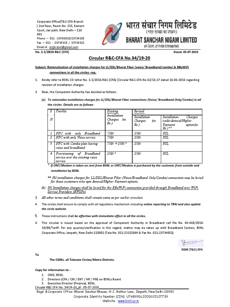 14102019010004installation Charges | PDF | Internet Access | Digital ...
