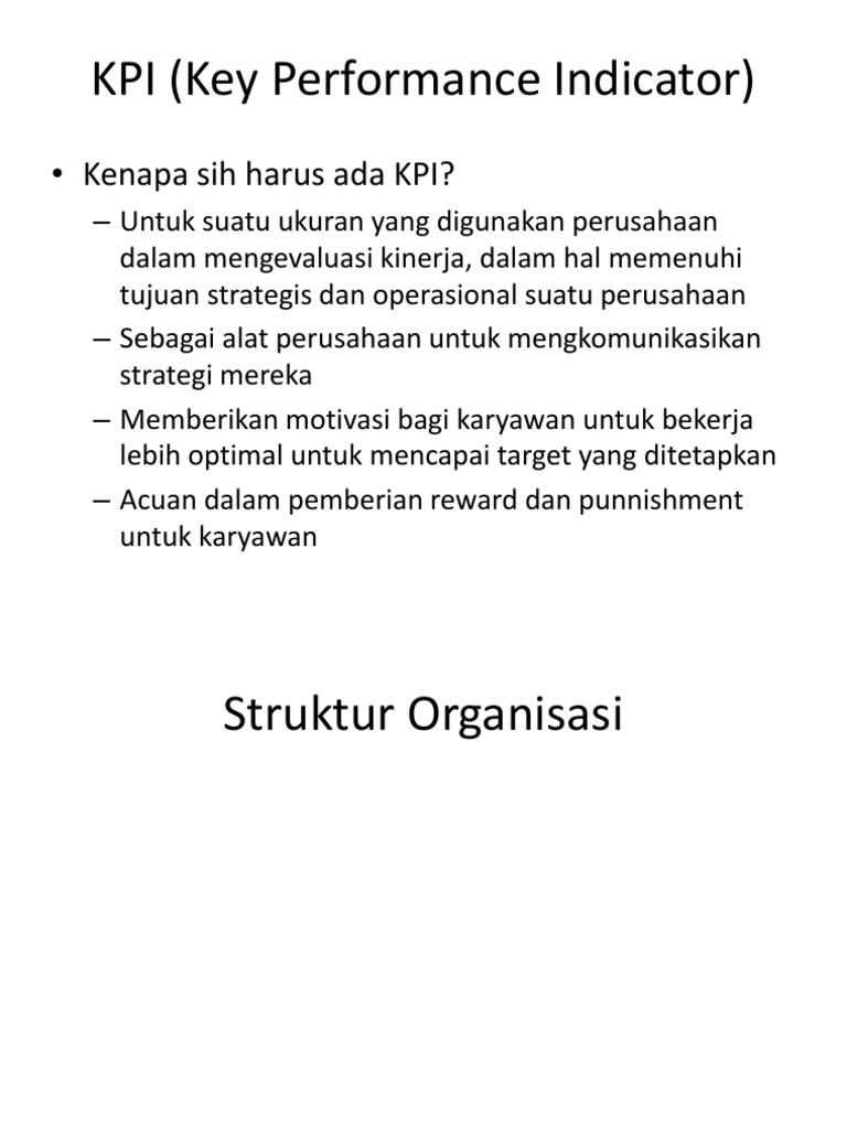 Memaksimalkan Kinerja Divisi Operasional dan Pendukung Melalui KPI yang ...