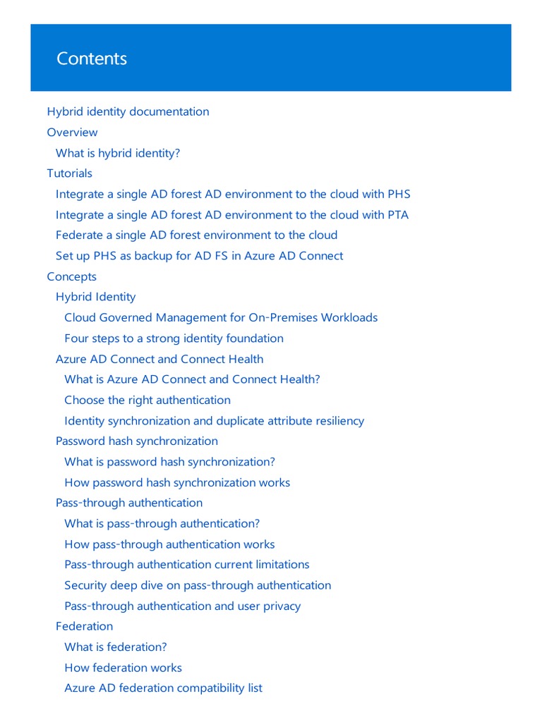 Azure AD Connect | PDF | Active Directory | Hyper V
