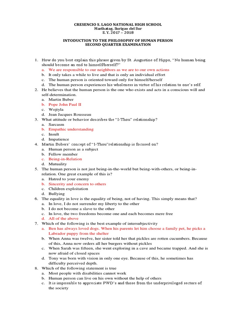 Final Exam Philo | PDF | Dialogue | Reason