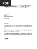 Resignation Letter | PDF