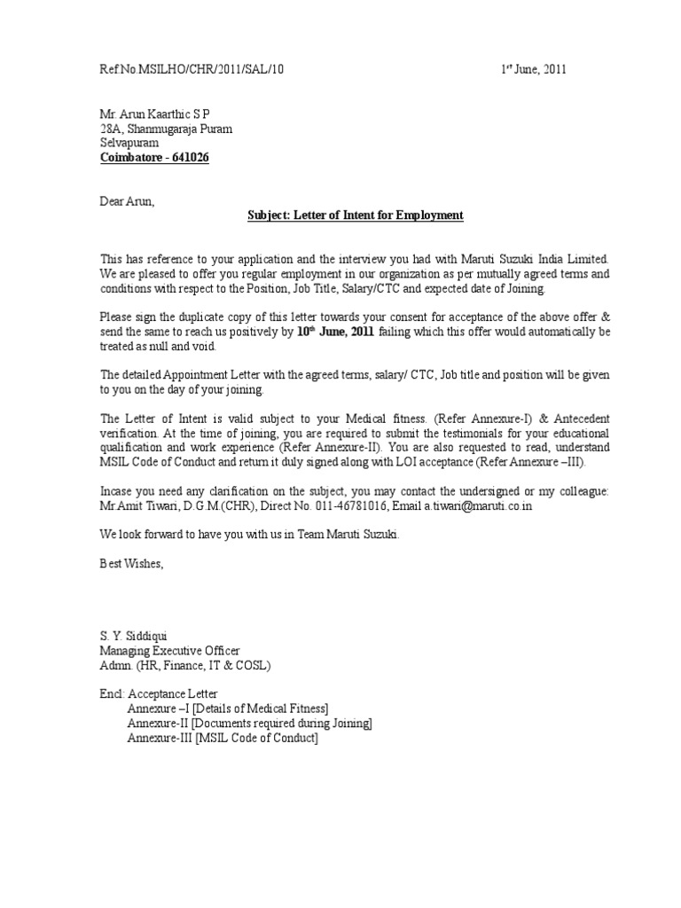 Appointment Letter | PDF | Employment | Government