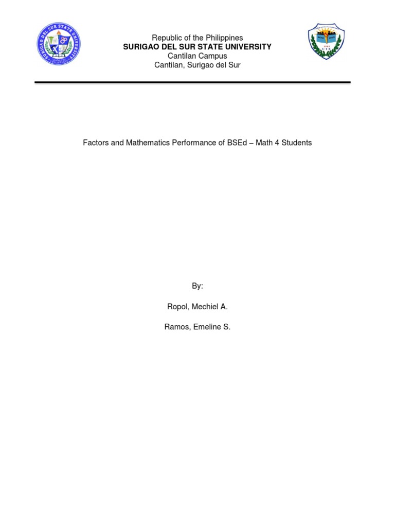 Research Paper Math | PDF | Teachers | Survey Methodology
