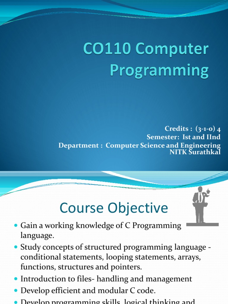 CO110 Computer Programming1 | PDF | Computer Data Storage | Random Access Memory