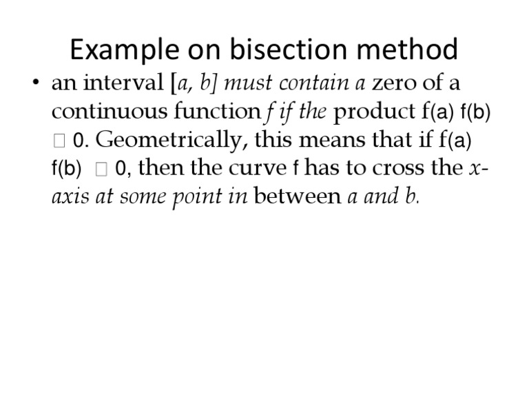 Example On Bisection Method | PDF