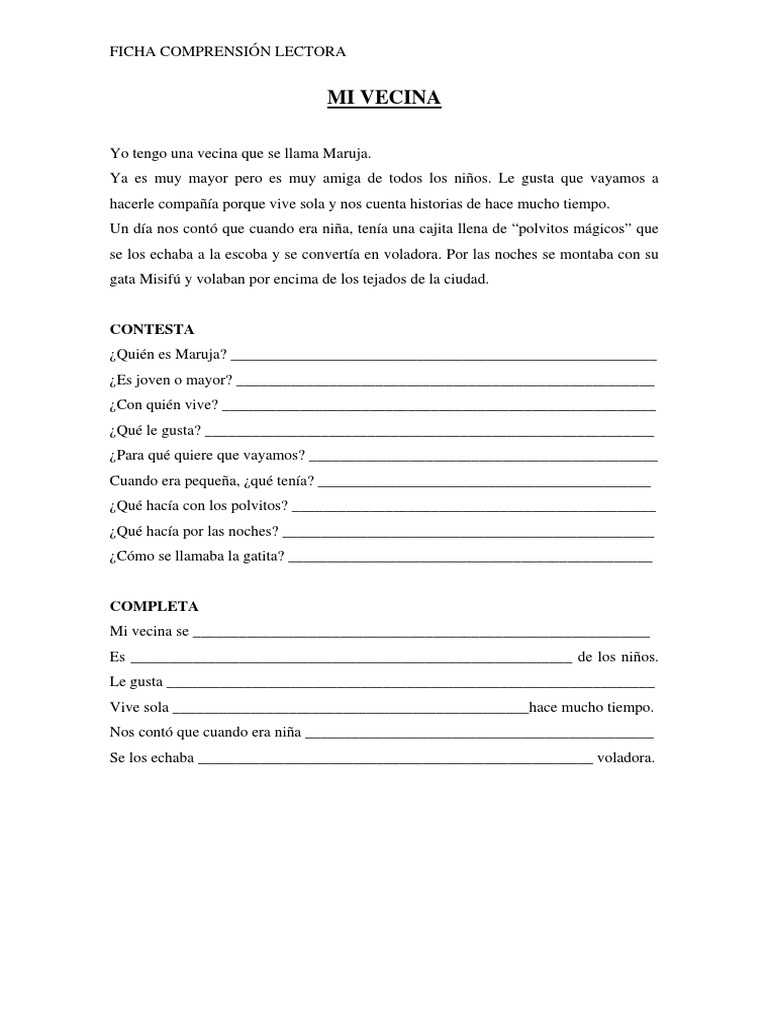 45fichas Comprensión Lectora PDF | PDF | Rojo | Articulación