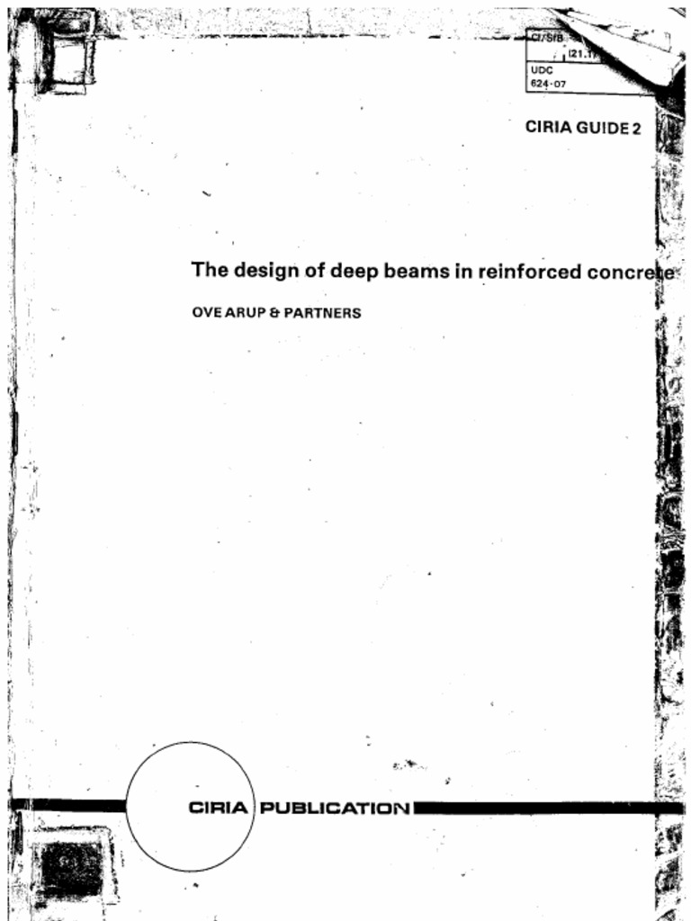 The Design of Deep Beams in Reinforced Concrete | PDF
