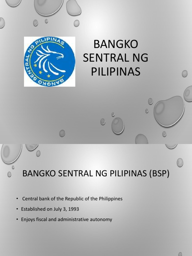 Overview of Bangko Sentral ng Pilipinas | PDF | Economies | Banking