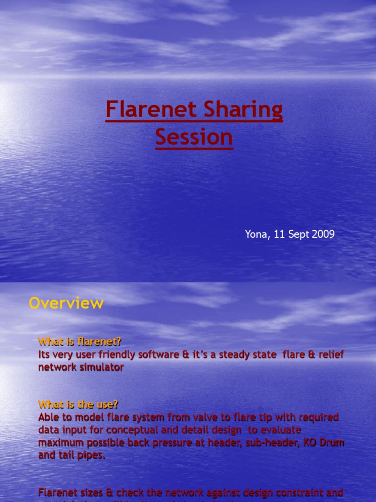 FLARENET | PDF | Pipe (Fluid Conveyance) | Valve