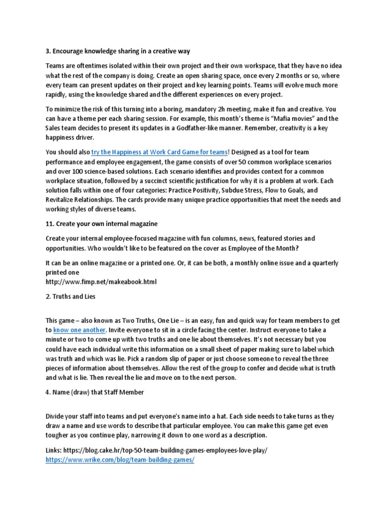 Encourage Knowledge Sharing in A Creative Way: Try The Happiness at ...