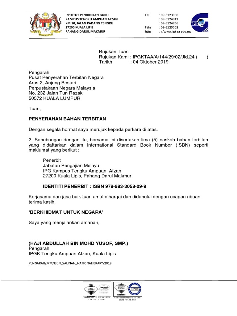 Letterhead IPGKTAA 4 Okt 2019 | PDF