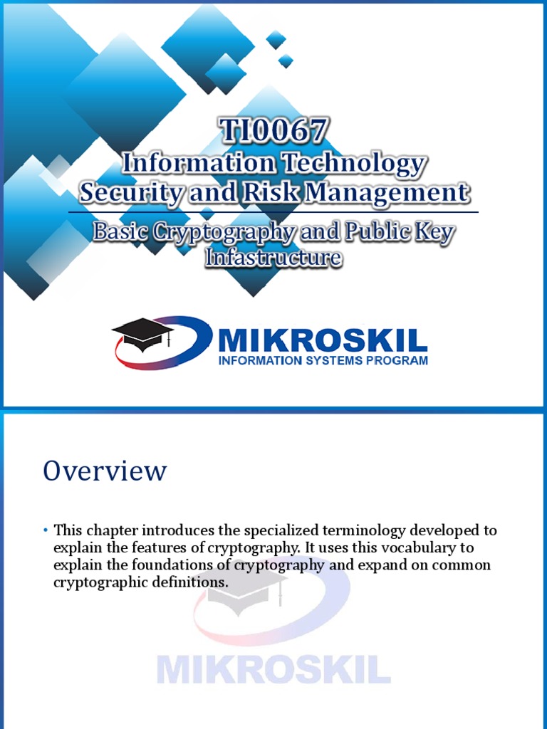 03-Basic Cryptography and Public Key Infastructure | PDF | Cryptography ... 03-Basic Cryptography and Public Key Infastructure | PDF | Cryptography ...