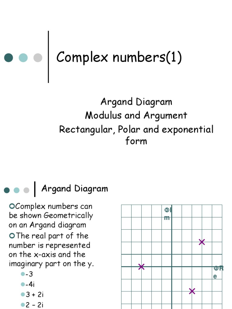 Complex Numbers 2 Modulus Argument and Polar Form | PDF | Complex ...