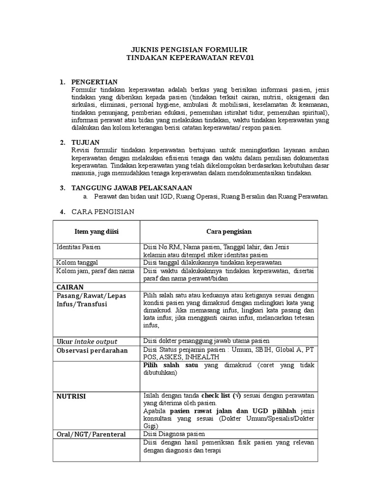 Contoh Juknis Formulir | PDF