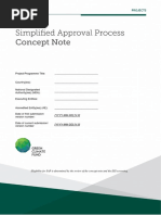 GCF Concept Note Template | PDF | Climate Change Mitigation ...