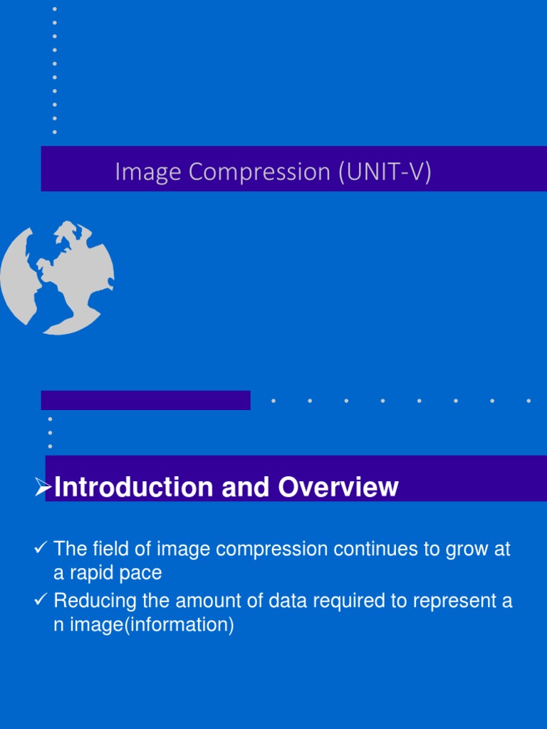 ImageCompression-UNIT-V-students Material | PDF | Data Compression | Code