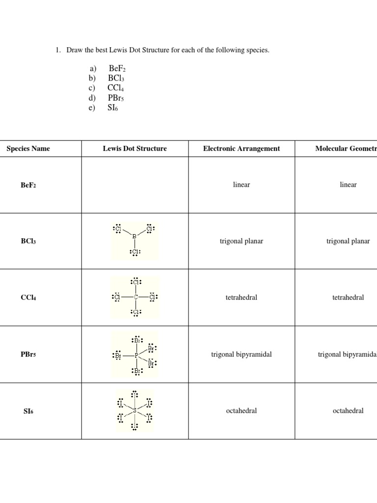 Bef2 Lewis Dot Structure