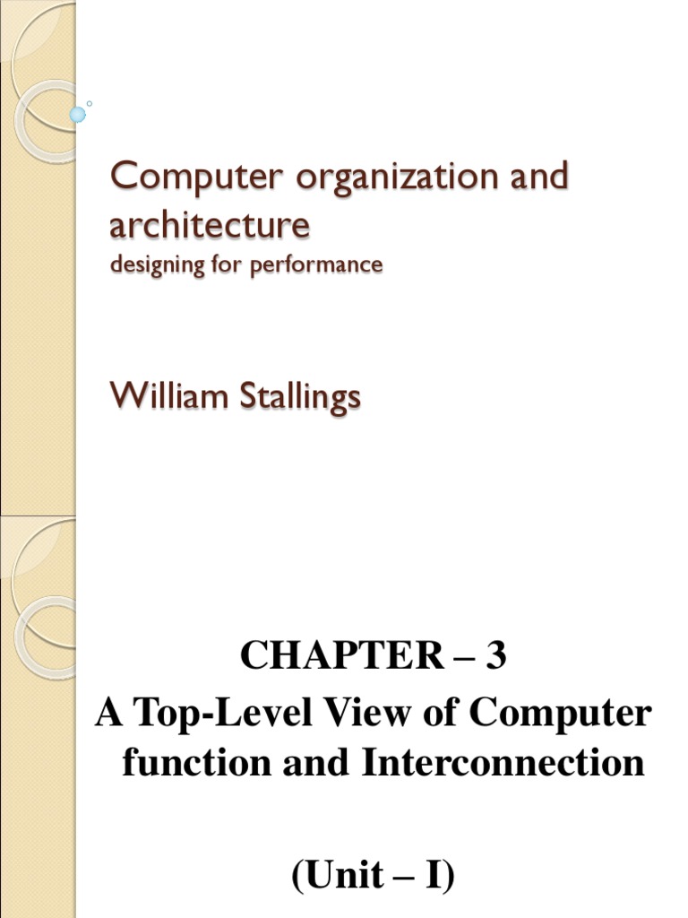 Computer Organization and Architecture: William Stallings | PDF | Central Processing Unit ...