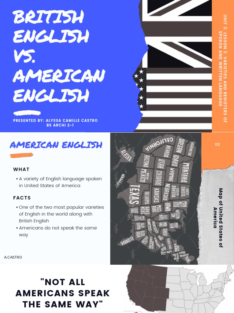 American English vs. British English | PDF | English Language ...