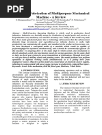 Multipurpose Mechanical Machine Design | PDF