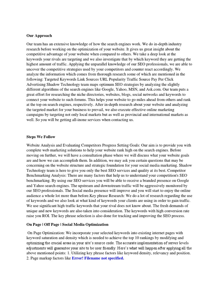 Proposal Form 2805 | PDF | Search Engine Optimization | Web Search Engine