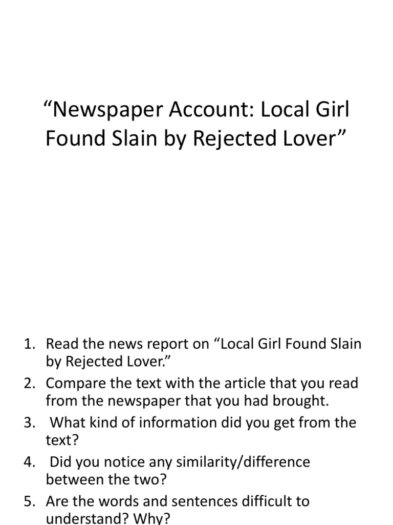 "Newspaper Account | PDF