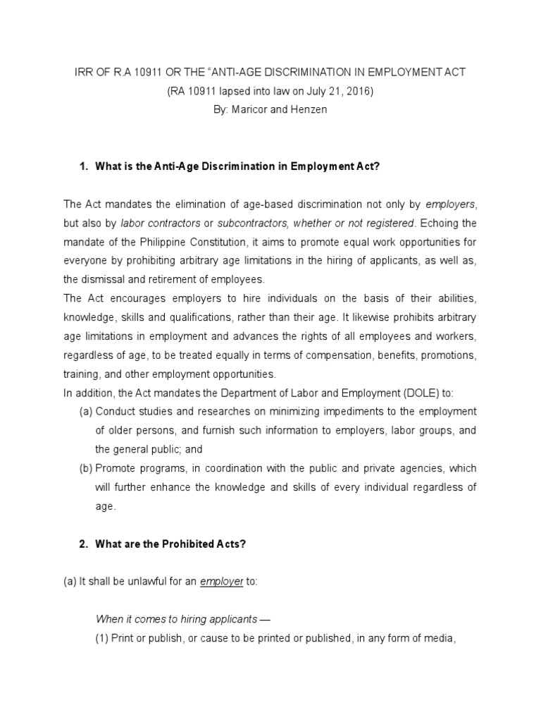 Labor Law Special Law | PDF | United States Labor Law | Employment