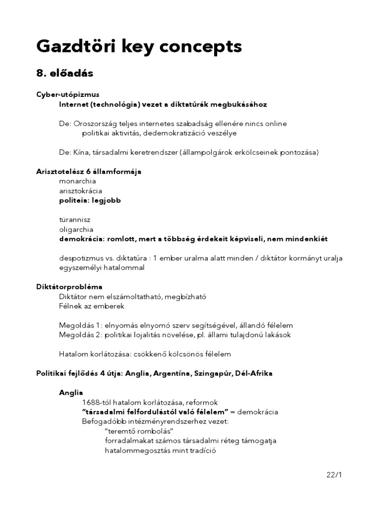 Gazdaságtörténet (Személyes Jegyzetek) | PDF