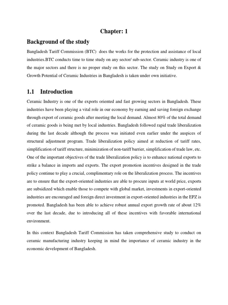 Background of The Study | PDF