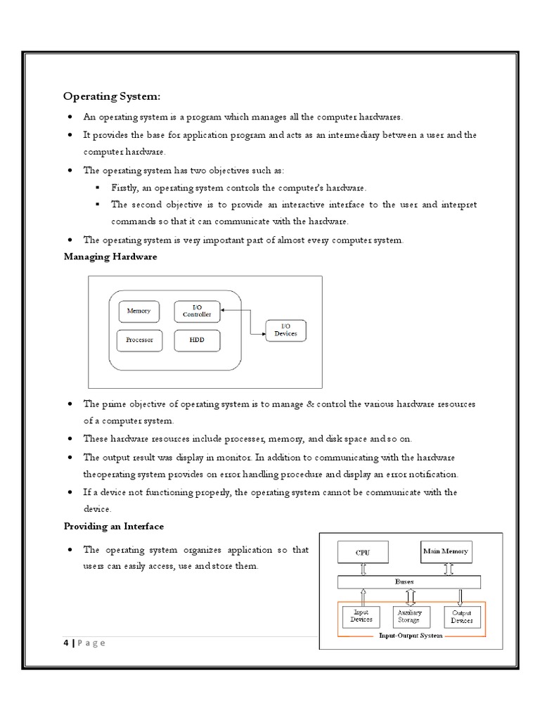 OS Notes | PDF | Scheduling (Computing) | Operating System