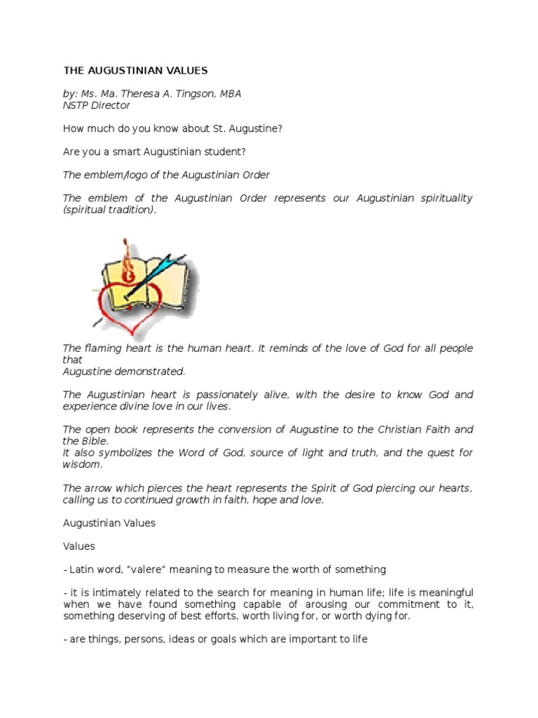 Understanding Augustinian Values | PDF | Augustine Of Hippo | Humility