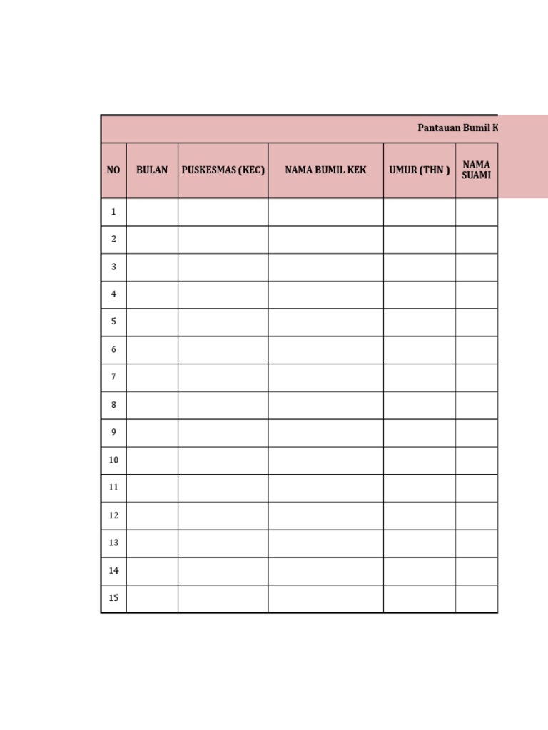Format Laporan PMT | PDF
