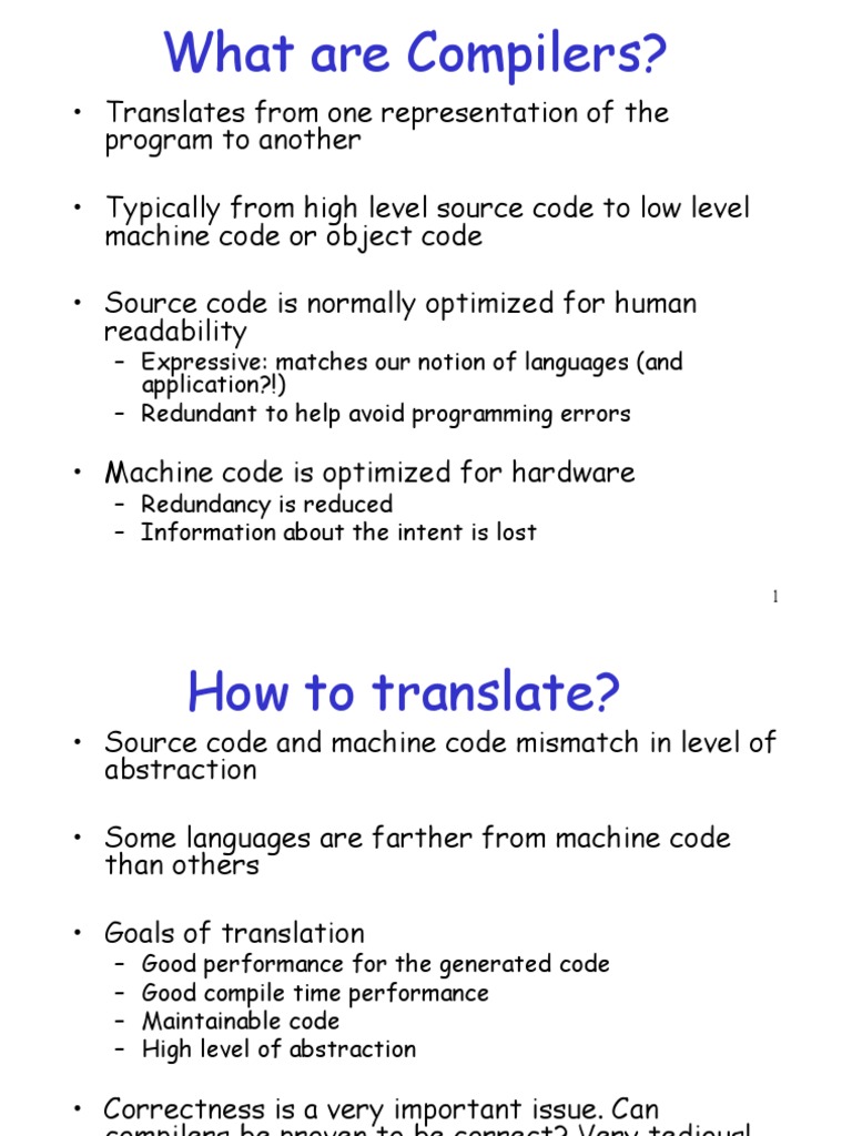 Introduction To Compilers1 | PDF | Compiler | Parsing
