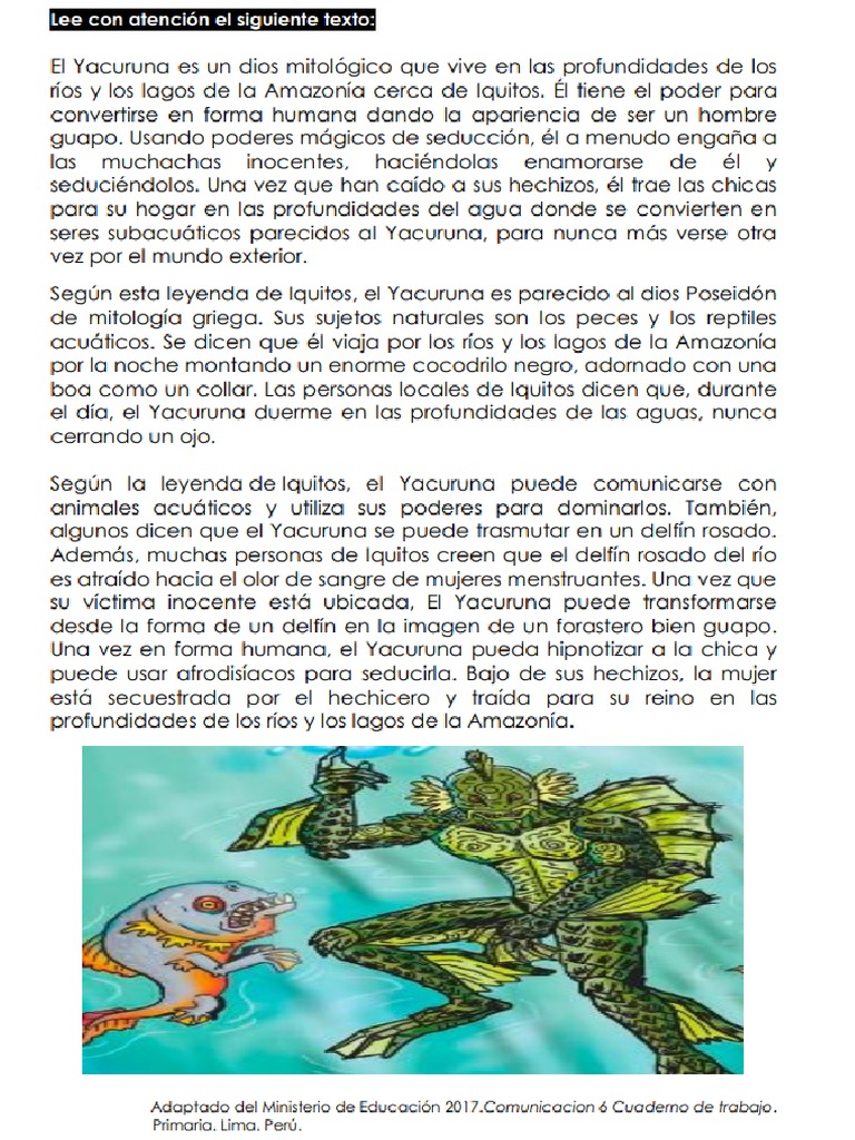 Leyenda Del Yacuruna | PDF