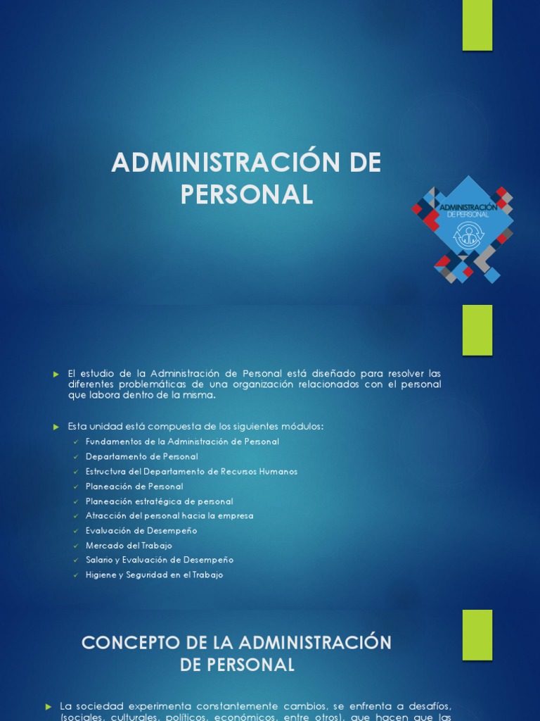 Administración de Personal | PDF | Gestión de recursos humanos ...