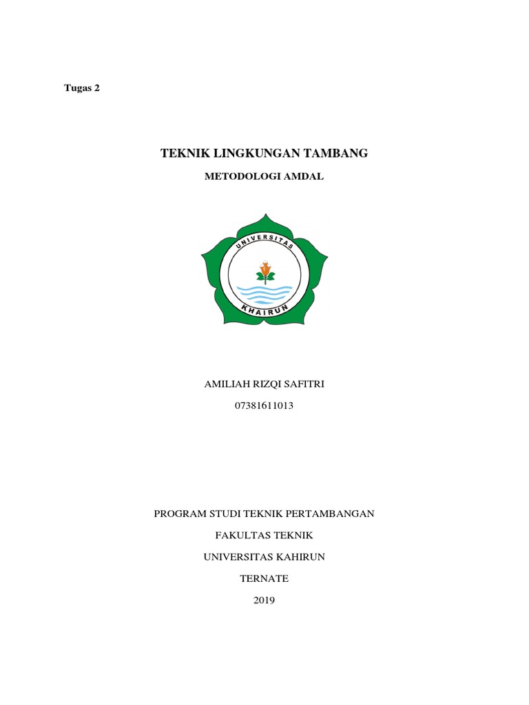 Metodologi AMDAL dan Matriks Leopold | PDF